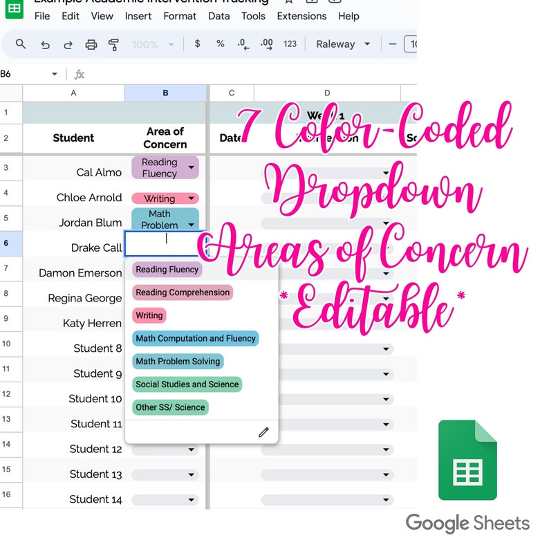Academic Intervention Tracking: RTI, IEPS & Progress Monitoring (google ...