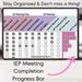IEP Caseload Tracker | Editable Google Sheets Meeting Planner ...