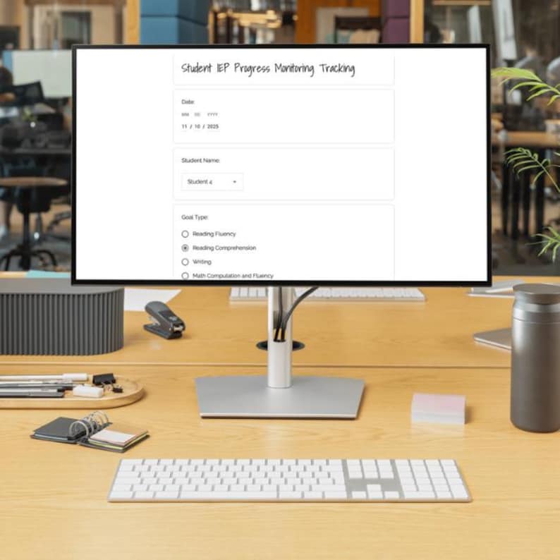 Easy IEP Goals & Progress Monitoring Tracking: Google Forms - Etsy