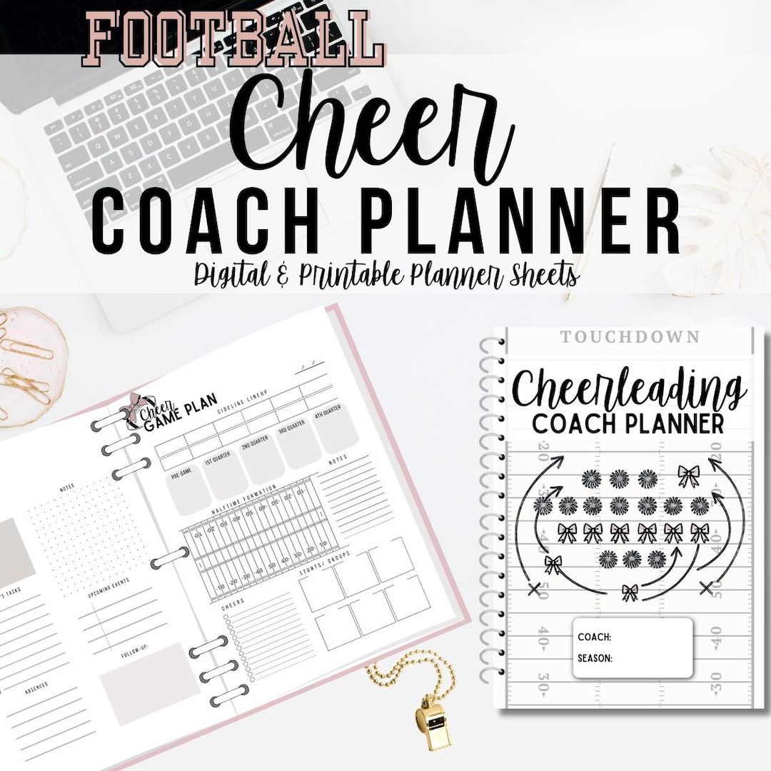 Ultimate Football Cheer Coach Planner, Printable Digital Download ...
