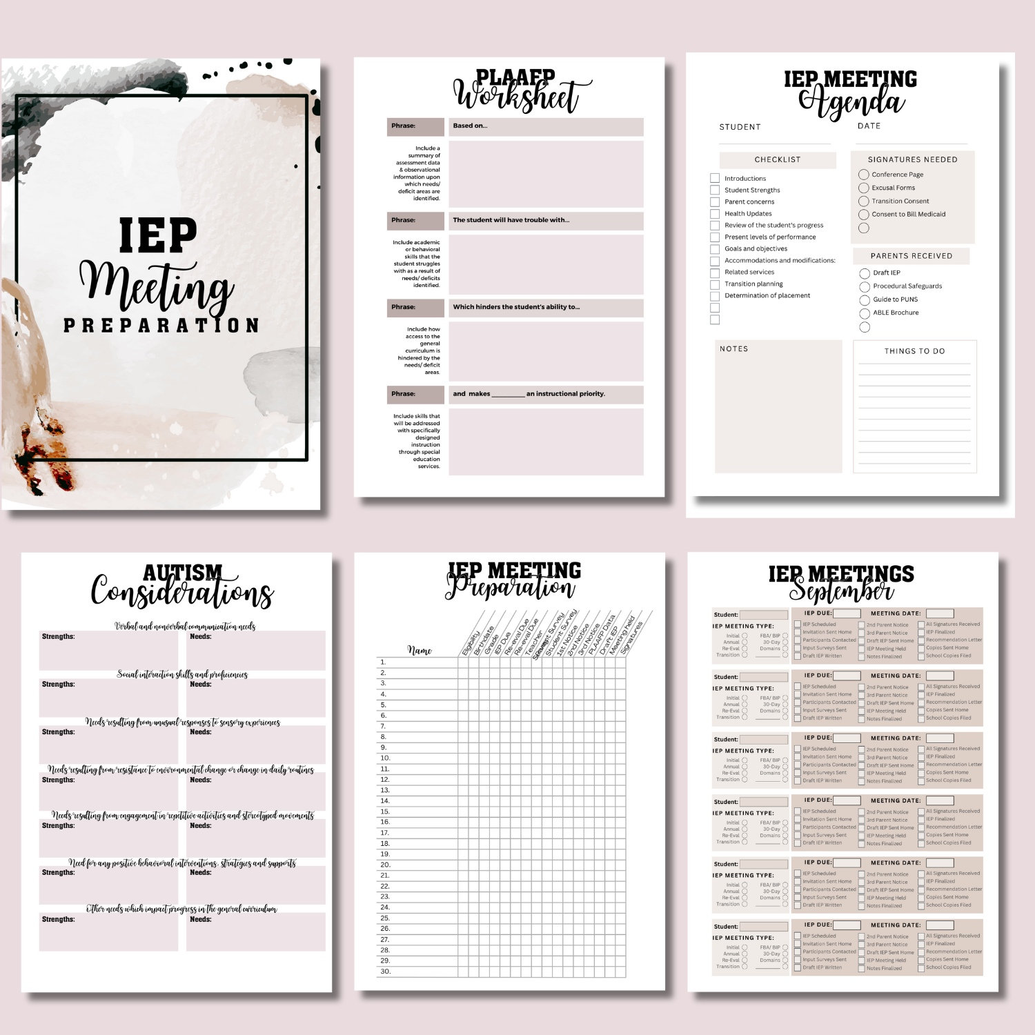 IEP Caseload Planner PDF | Digital Special Education Teacher Planner ...