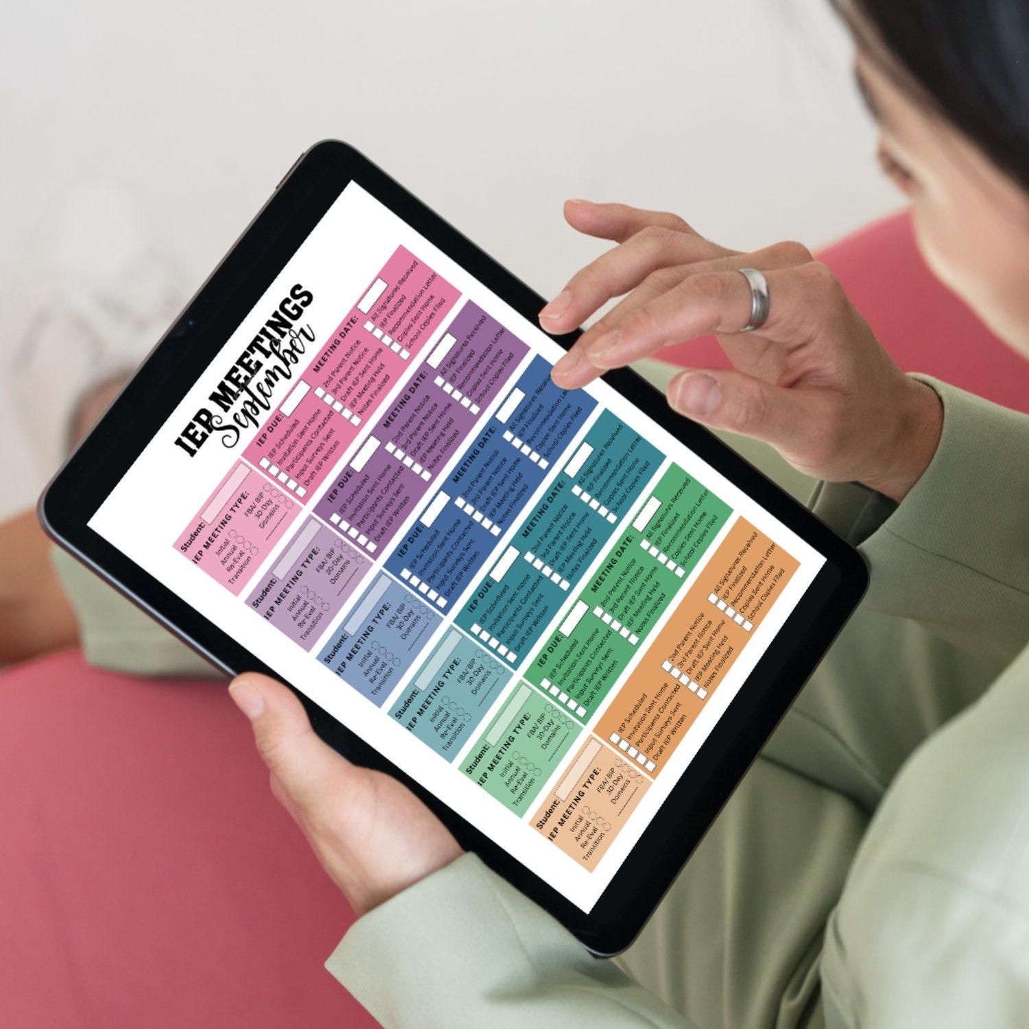 Digital Printable IEP Monthly Planning Sheets for Special Education ...