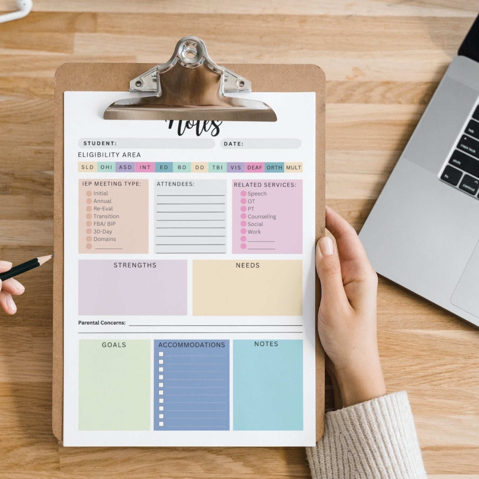 IEP Caseload Planner Digital Special Education Teacher Planning Sheet ...