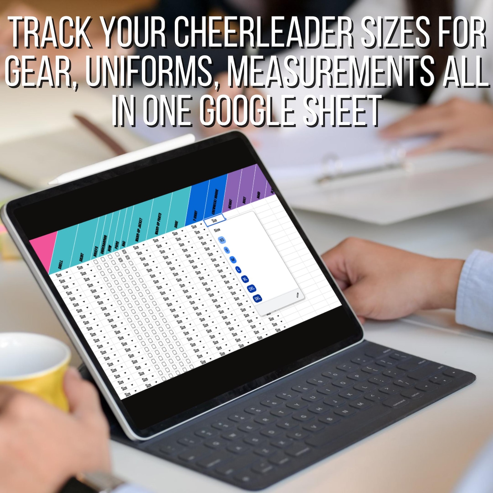 Cheerleading Uniforms & Gear Tracking Sheet | Google Sheets Template ...