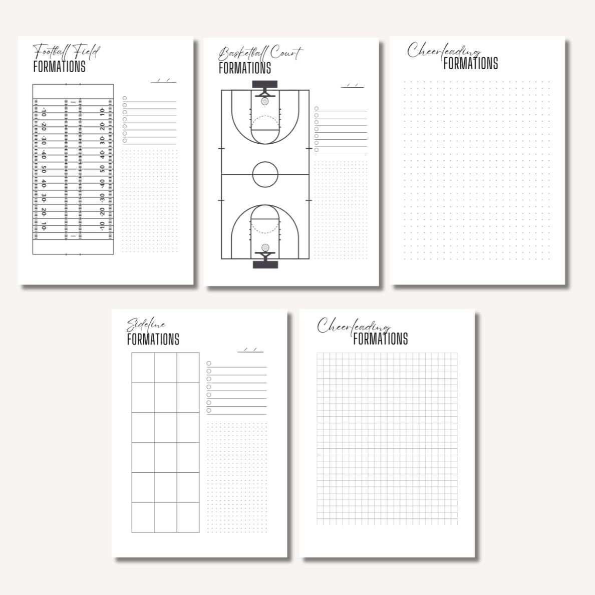 Cheer Coach Planner, Printable Digital Download Planning Sheets - Etsy