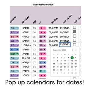 IEP Caseload Meetings Checklist Planning Google Sheet: Tracking Due ...