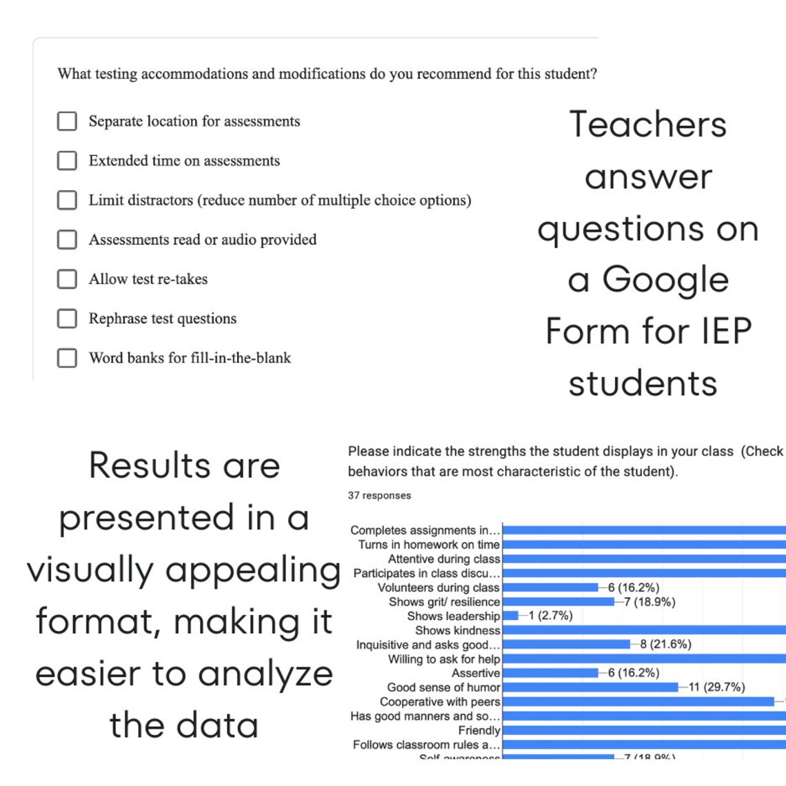 IEP Teacher Input Questionnaire/ Survey (google Form) - Etsy
