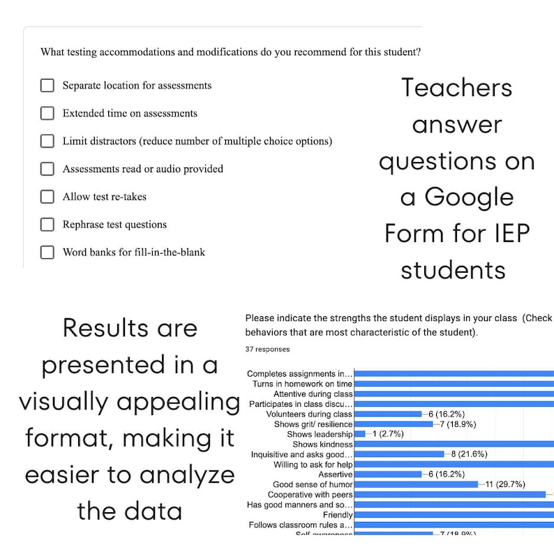 IEP Teacher Input Questionnaire/ Survey google Form - Etsy IEP Teacher Input Questionnaire/ Survey google Form - Etsy