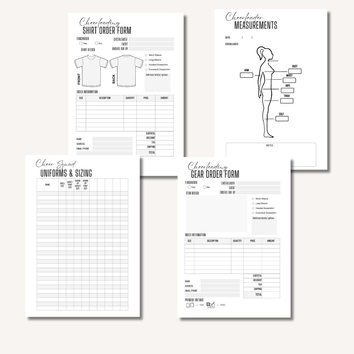 Purple Wildflower Cheer Coach Planner, Printable Digital Download ...