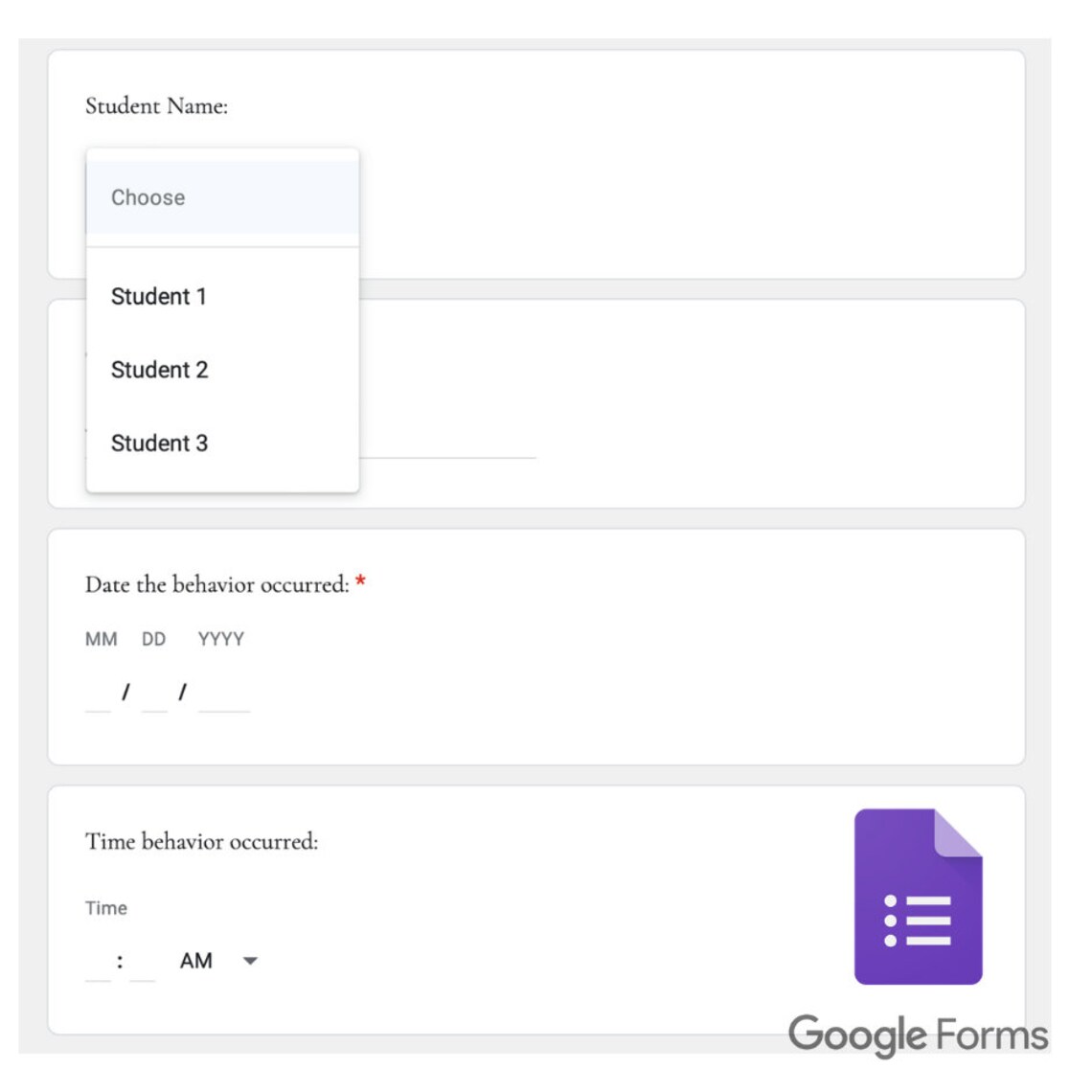 Student Behavior Tracking Form for IEP/FBA/BIP Progress Monitoring - Etsy