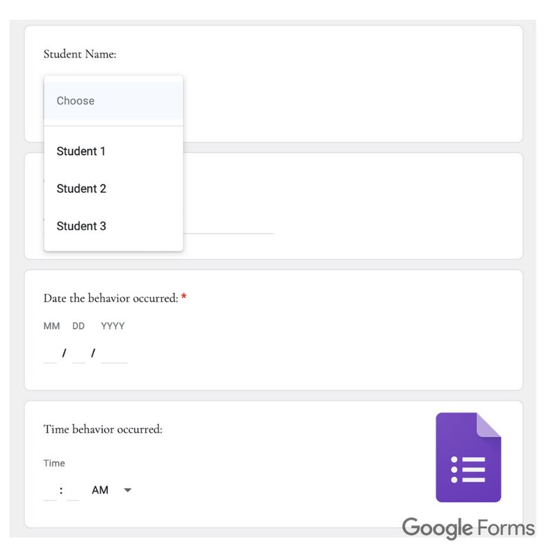 Student Behavior Tracking Form for IEP/FBA/BIP Progress Monitoring - Etsy