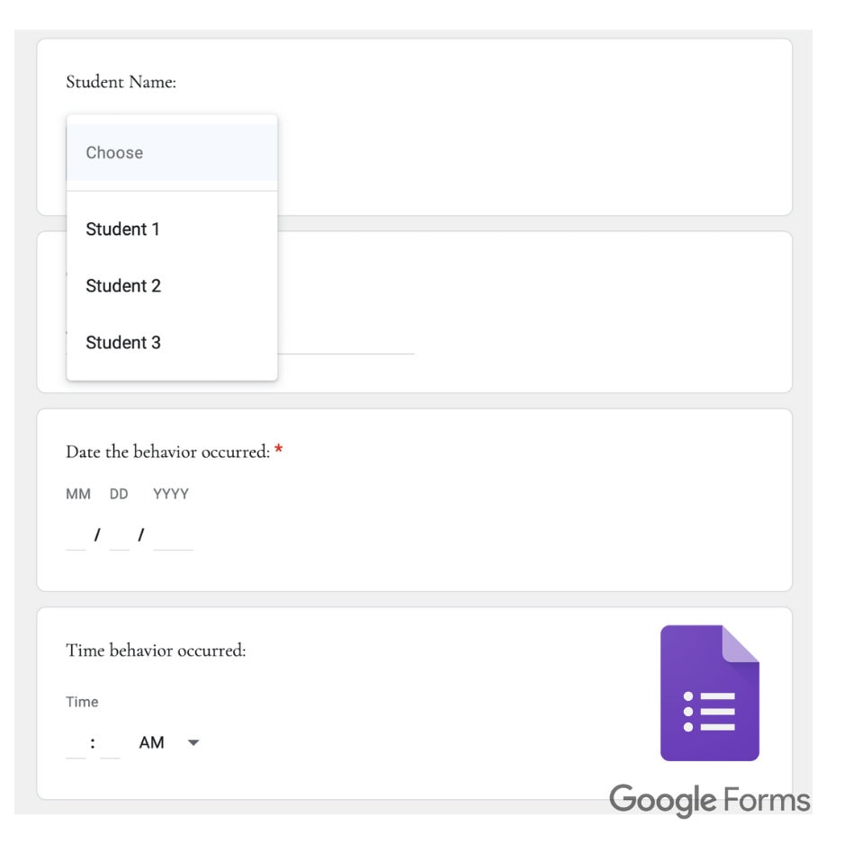 Student Behavior Tracking Form for IEP/FBA/BIP Progress Monitoring - Etsy