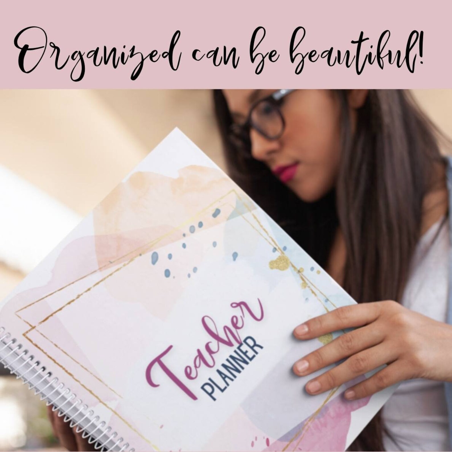 Digital Teacher Planner: Printable Colorful Watercolor, Best Teacher ...