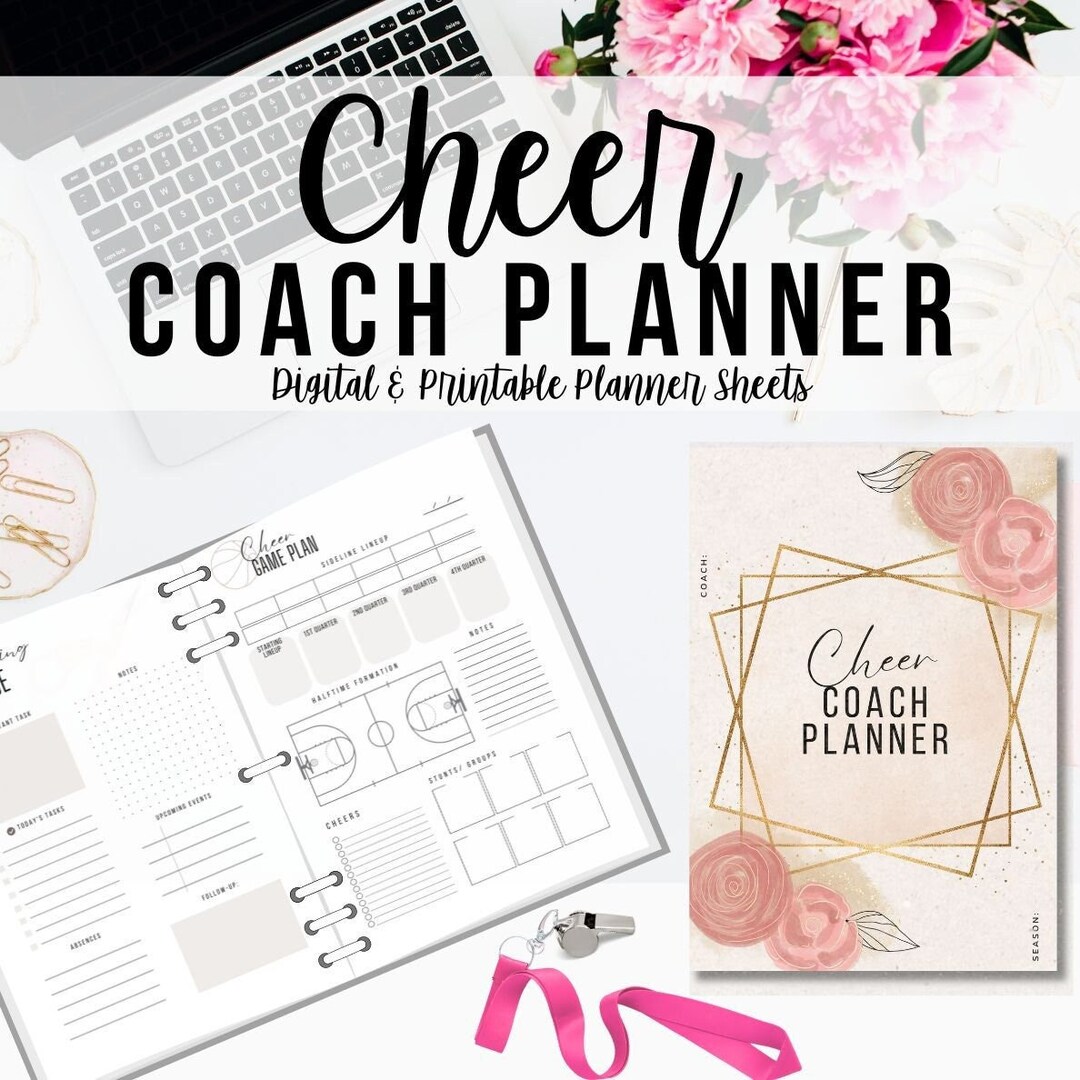 Cheer Coach Planner, Printable Digital Download Planning Sheets - Etsy