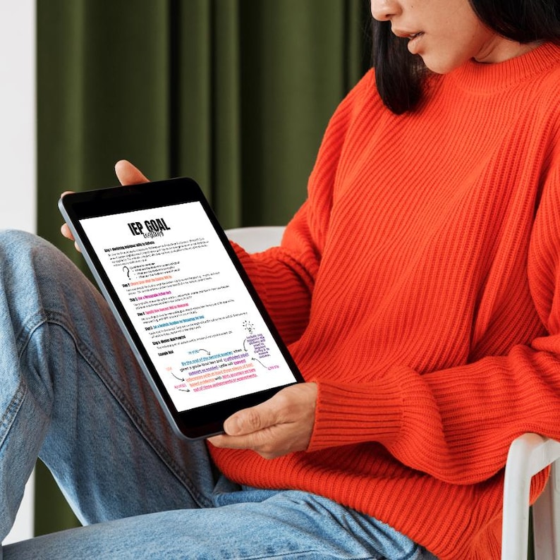 IEP Goals Quick Reference Guide: Special Education Teacher Resources ...