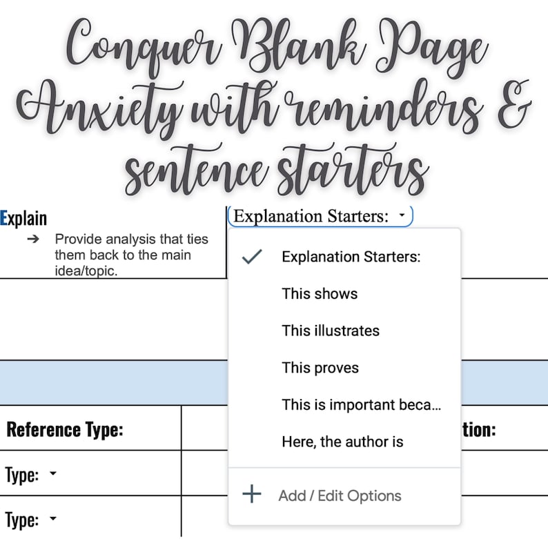 Scaffolded ICE Paragraph Graphic Organizer Writing Supports Google Doc ...