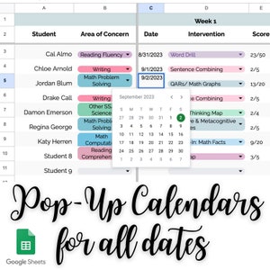 Academic Intervention Tracking: RTI, IEPS & Progress Monitoring (google ...