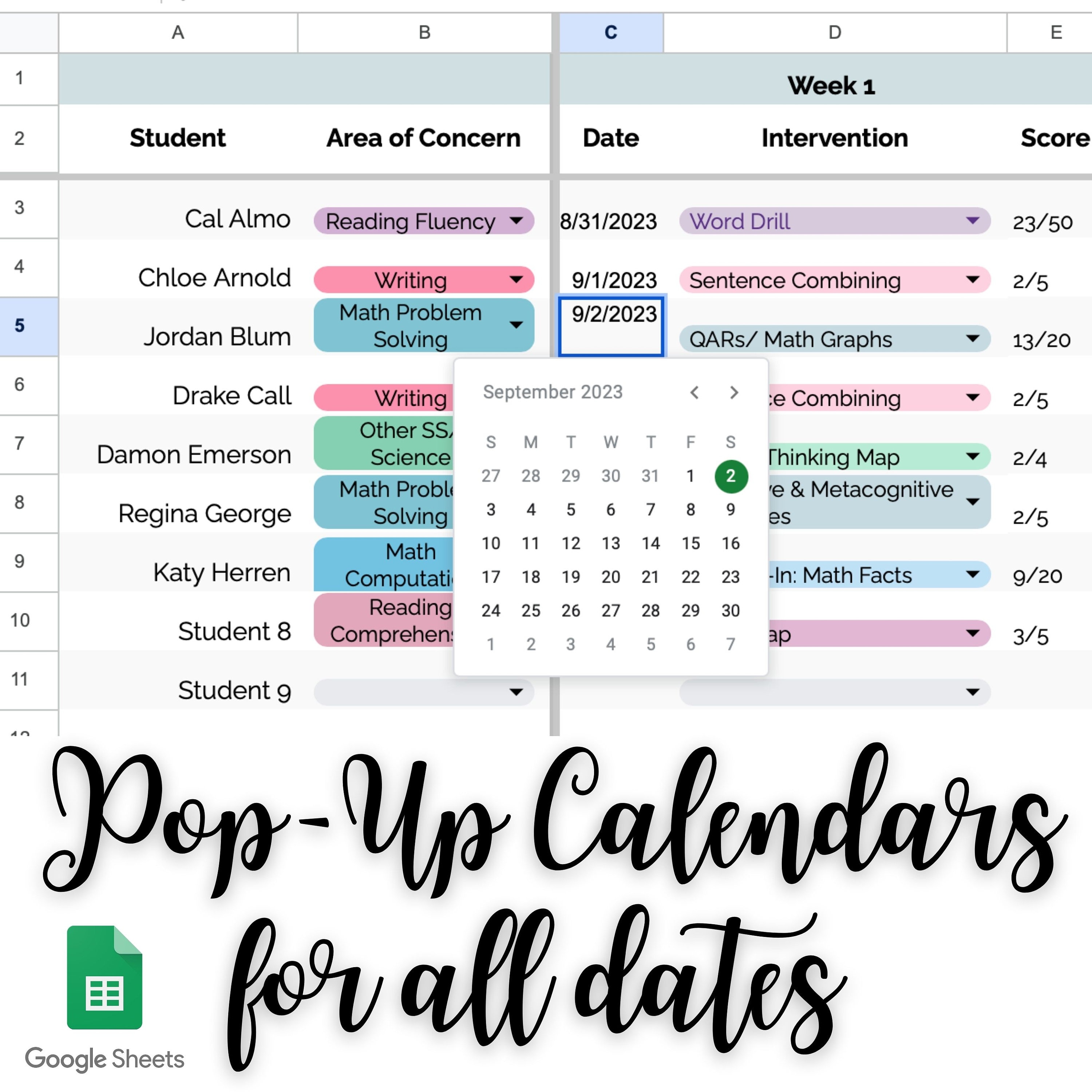 Academic Intervention Tracking: RTI, IEPS & Progress Monitoring google ...