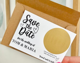 Scratch Save the Dates - Etsy UK