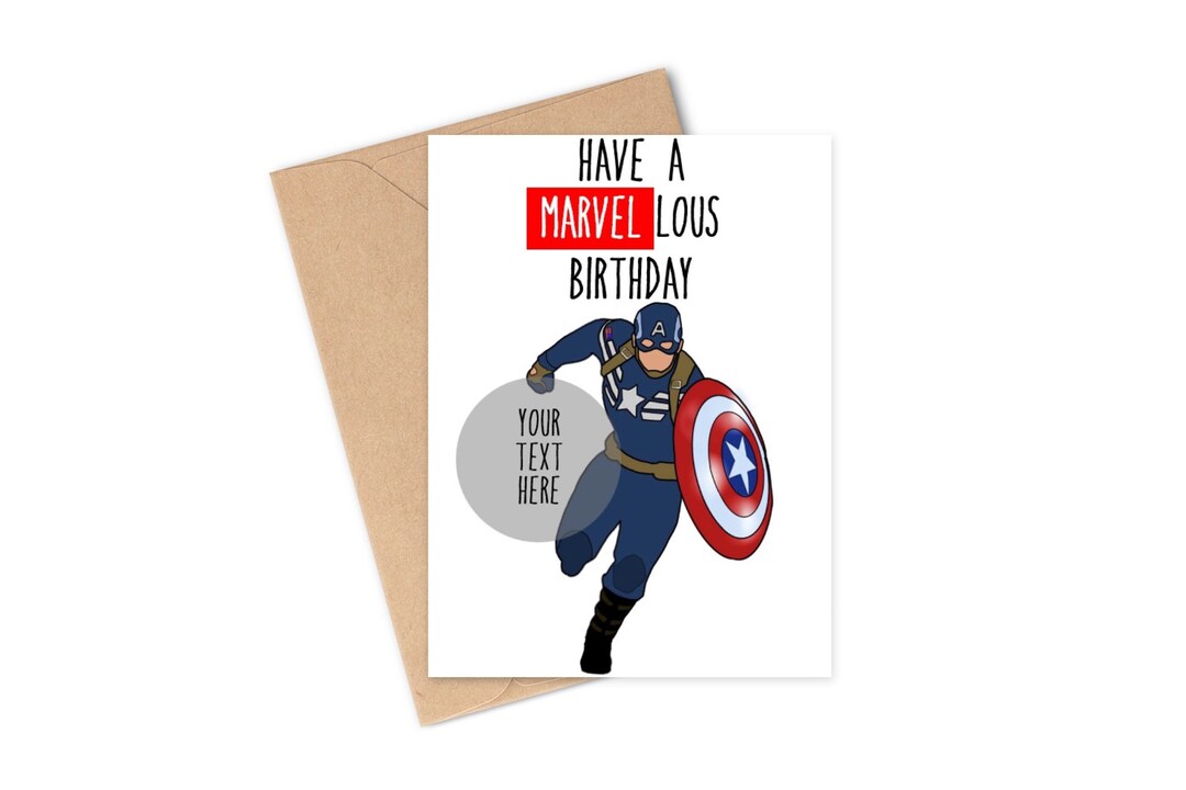 Captain America Marvel Comics Scratch off Reveal Card Scratch Card ...