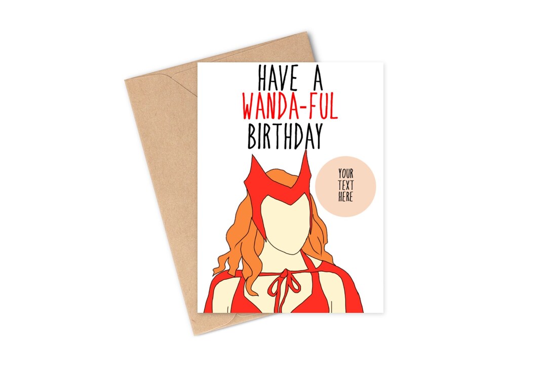 Wanda Maximoff Scarlet Witch Marvel Comics Scratch off Reveal Card ...