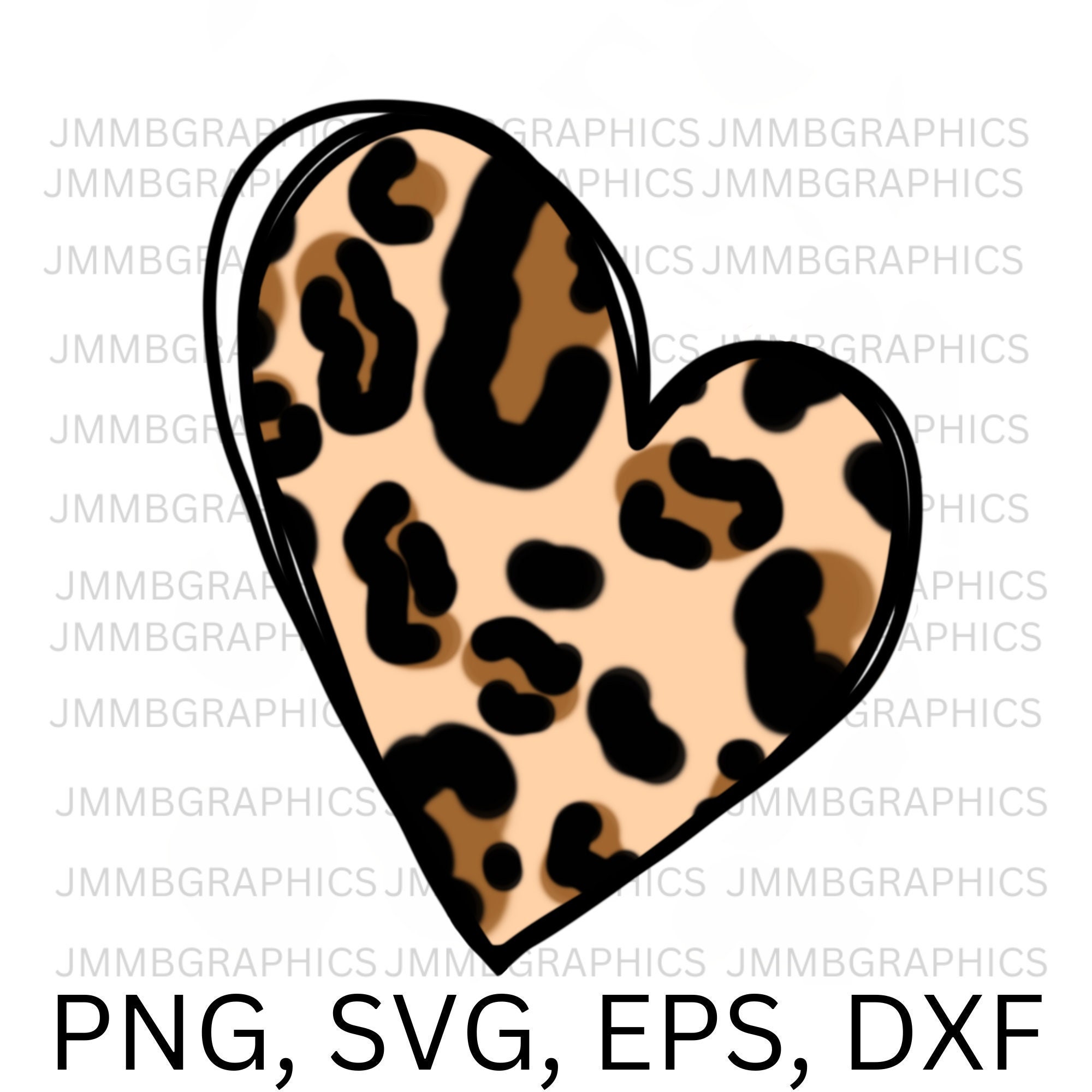 Heart Cheetah Print SVG - Etsy