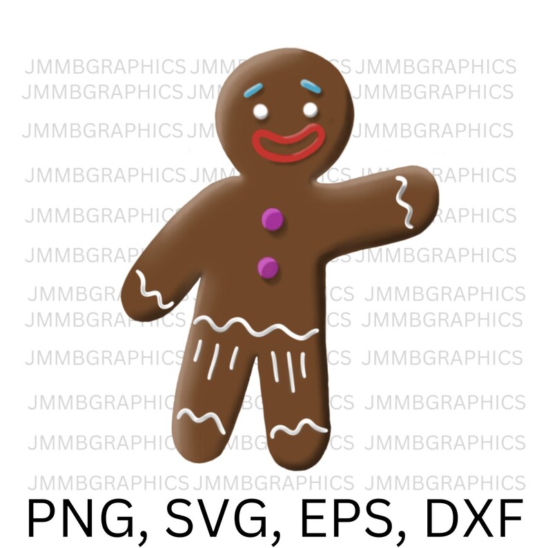 Gingerbread Man Svg - Etsy
