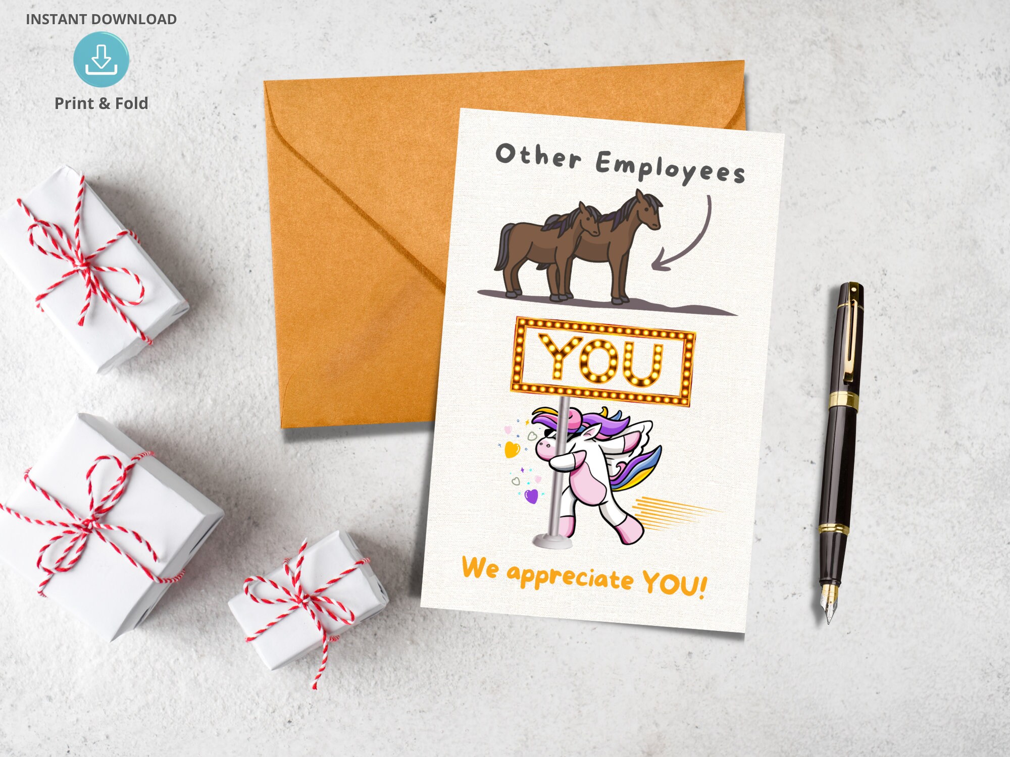 Employee Appreciation Funny, Printable Card, PRINTABLE/TEXT/EMAIL ...