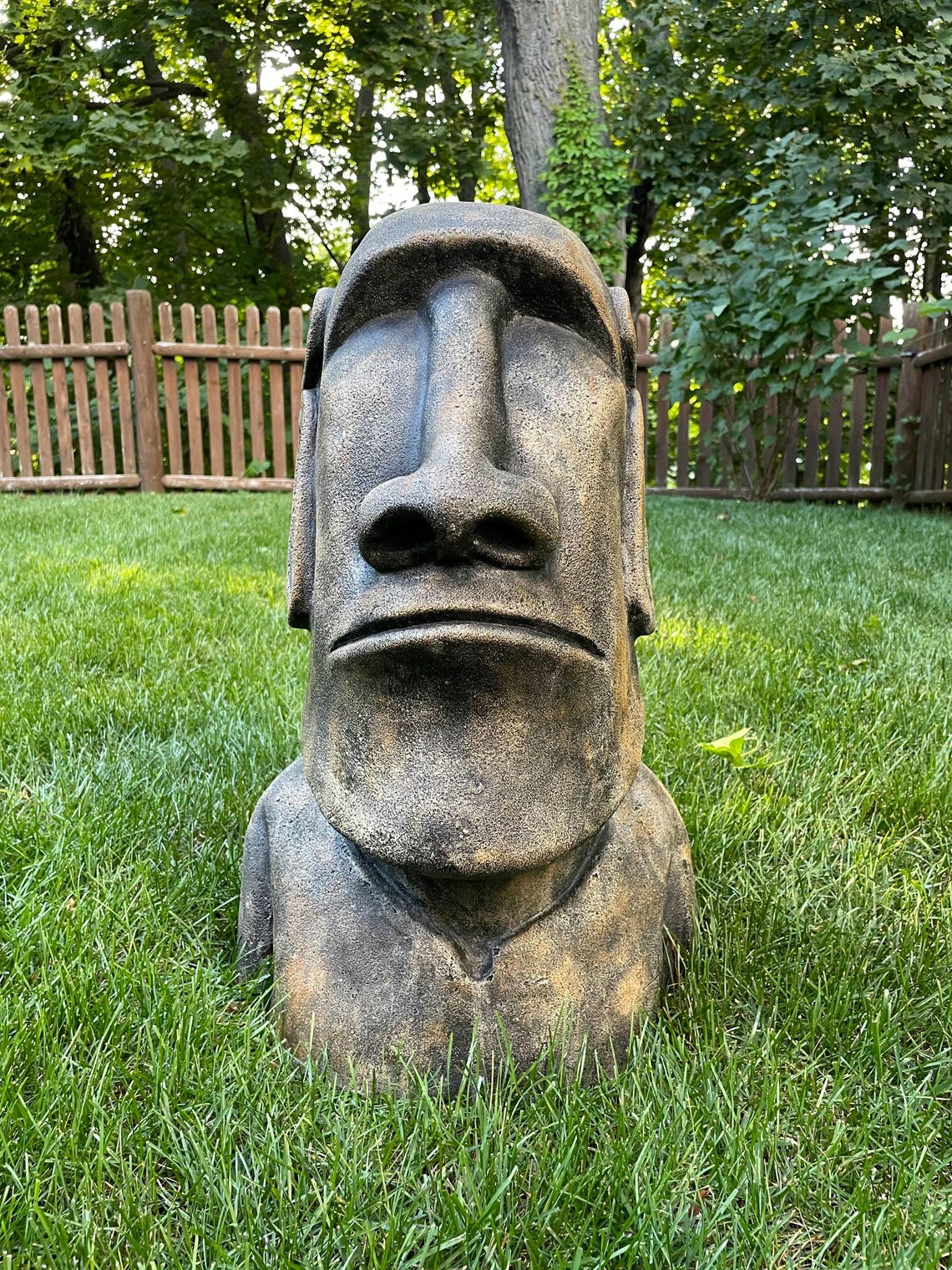 Easter Island Head, Moai Sculpture: Garden Art, Art History - Etsy