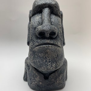 Easter Island Head Replica: Moai Sculpture, Polynesian Decor, Art ...