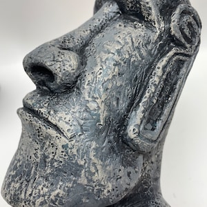 Easter Island Head Replica: Moai Sculpture, Polynesian Decor, Art ...