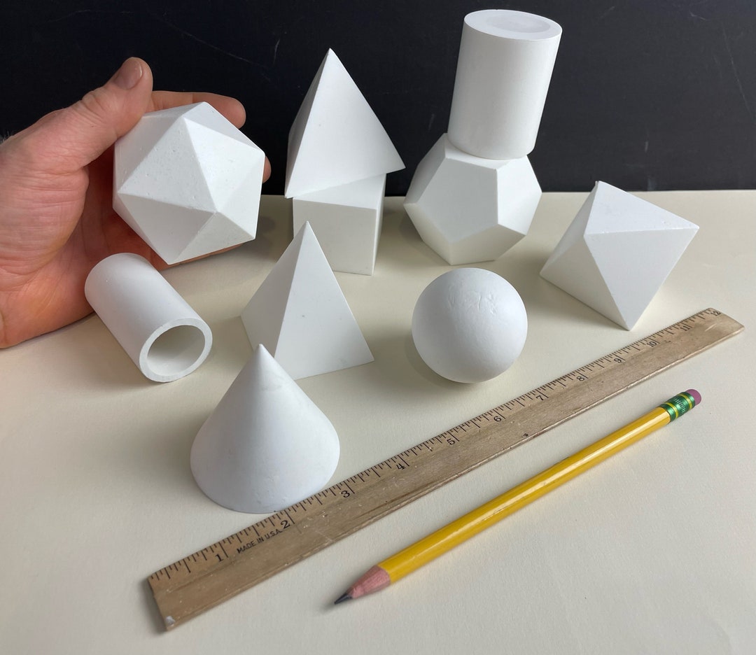 Drawing Shapes for Practicing Art, 3D Shapes, Plaster Shapes, Classic ...