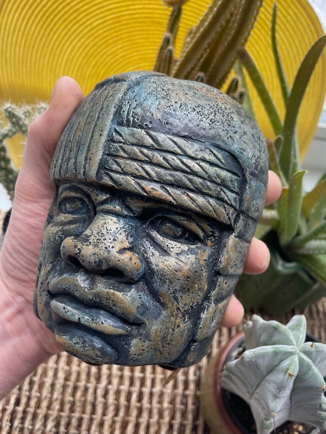 Olmec Head Sculpture: San Lorenzo Monument #4 Replica, Mexican Art - Etsy