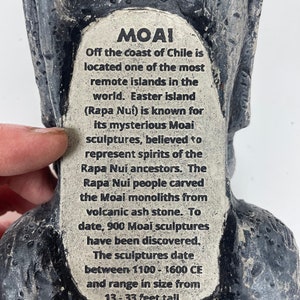 Easter Island Head Replica: Moai Sculpture, Polynesian Decor, Art ...