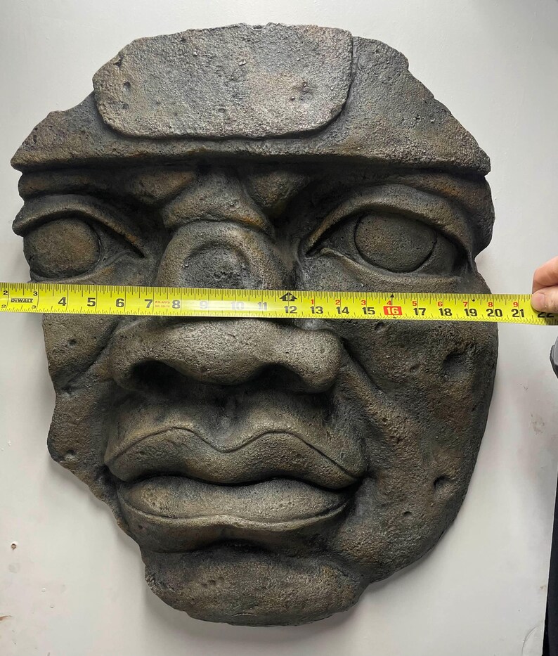 Colossal Olmec Head Replica, Stone Sculpture, Mexican Art - Etsy