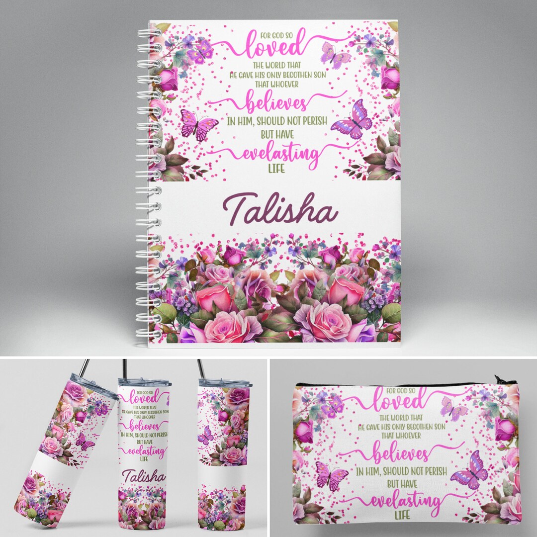 Everlasting Life, Customized Journal/notebook Gift Set - Etsy