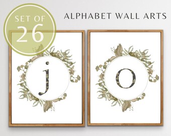 Wildflower Alphabet Wall Art | Letter V Violet | Classroom or Kid’s ...