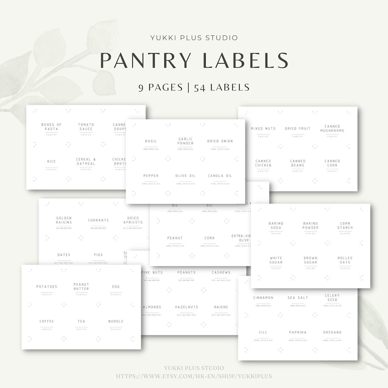 Minimalist Labels - Etsy
