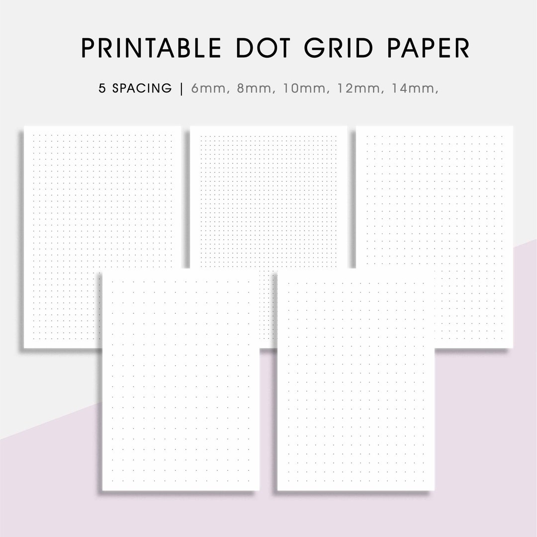 NEW Launchprintable Dot Grid Paper, Bullet Journal Dot Grid Paper, A4 ...