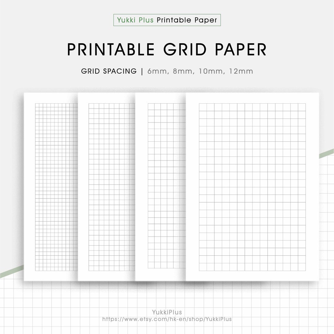 NEW LAUNCH! Grid Pages Inserts, Grid Paper, Square Grid, A4, Letter, A5 ...