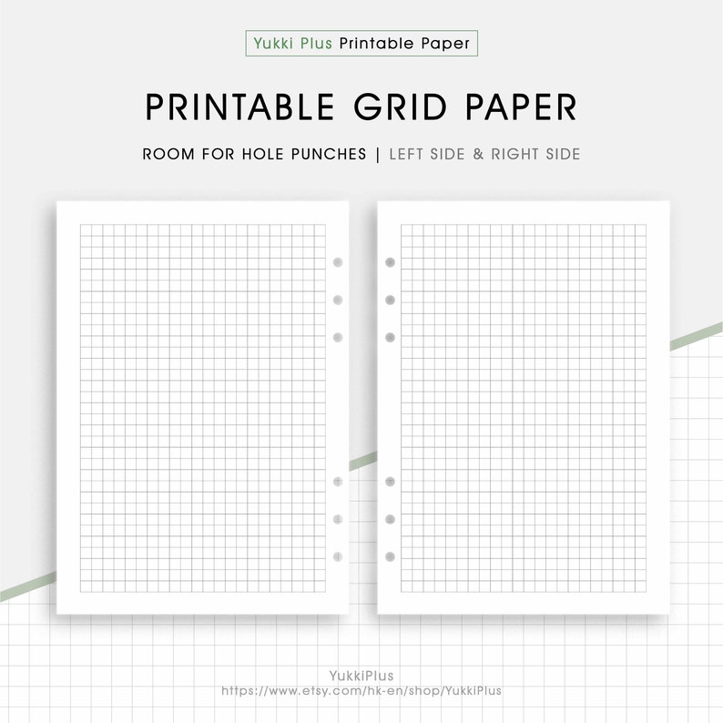 NEW LAUNCH! Grid Pages Inserts, Grid Paper, Square Grid, A4, Letter, A5 ...