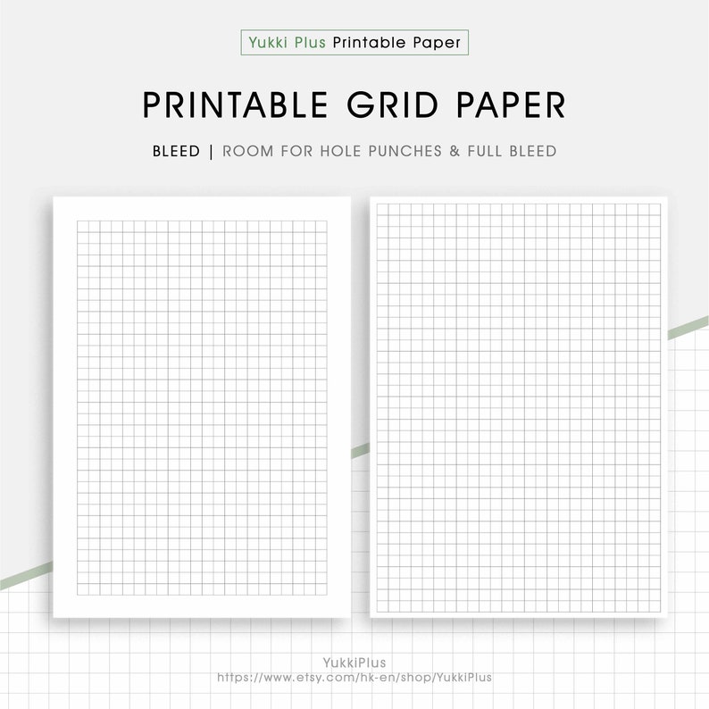 NEW LAUNCH! Grid Pages Inserts, Grid Paper, Square Grid, A4, Letter, A5 ...
