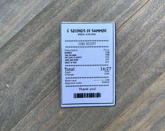 Receipt Sticker - Etsy UK