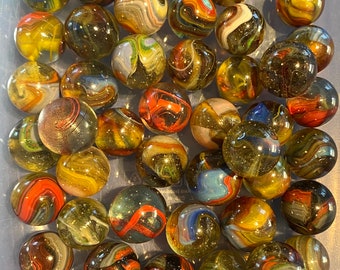 5 Gorgeous Premium Daves Appalachian Swirl Super Nova Marbles, 18mm ...