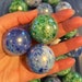 Set of 5 snow Leopard Mega Marble Glass Shooter Marbles, 1 25mm ...