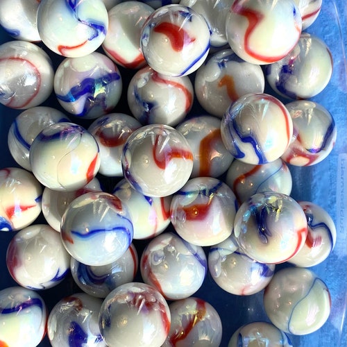 Set of 5 Massive Collectible 42mm Glass Marbles the Aquatic - Etsy