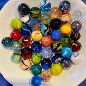Instant Marble Collection Mega Marbles! 25 DIFFERENT Mega Marbles 14mm ...