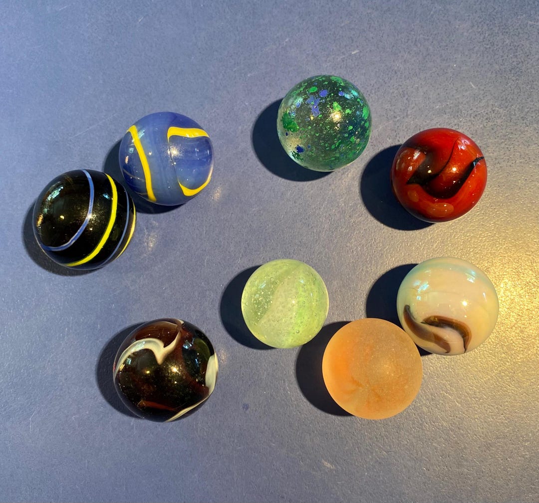 Instant Shooter Collection! Set of 8 Shooters 1” 25mm, 5 Mega Marble ...