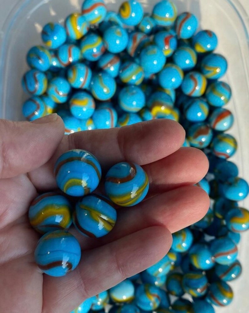 Set of 5 or 10 serpent Mega Marble Glass Marbles 5/8 16mm | Etsy