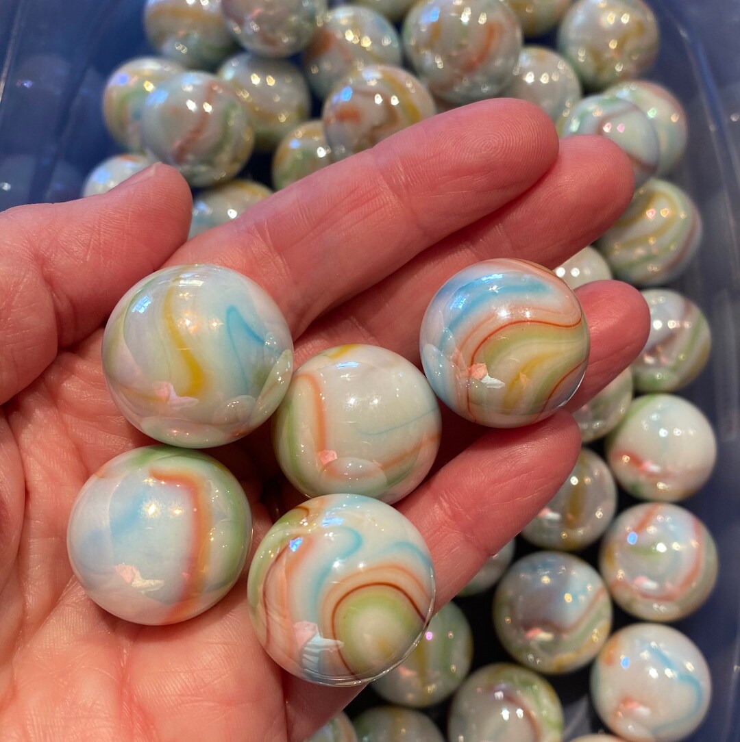 Set of 5“unicorn” Mega Marble Glass Shooter Large Marbles, 7/8” 22mm ...